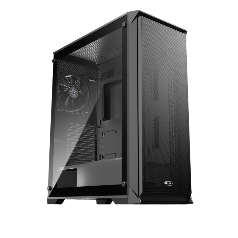 Корпус без блока Case Raijintek ARCADIA 41, Midi-Tower, TG, 1x120mm, 2xUSB-A 3.0 + 1xUSB-C, ATX, mATX, mITX Black, 0R20B00263