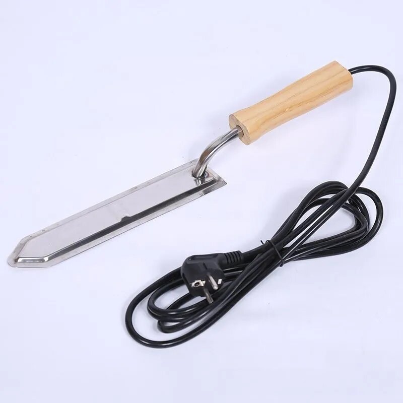 Нож пасечный с электронагревом и термостатом 220в, нержавеющая сталь, для распечатки сотов