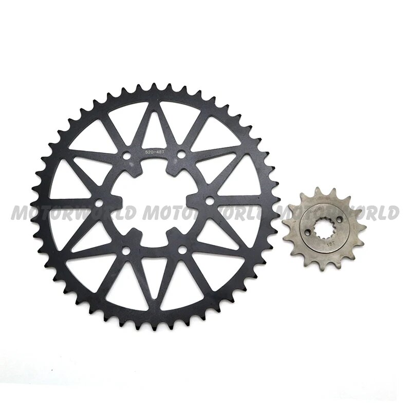 48T-15T-520 для KTM DUKE 390 390 Duke 2013-2022 RC390 2014-2020 390 RC R 2018 2019 передняя и задняя звездочка мотоцикла 2017