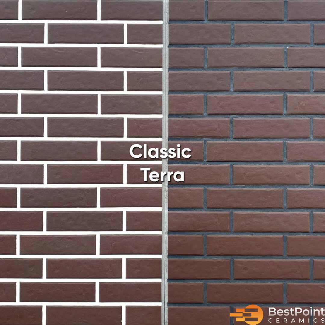 Плитка клинкерная BestPoint "Classic Terra", 24,5x6,5 см, матовая, коричневая