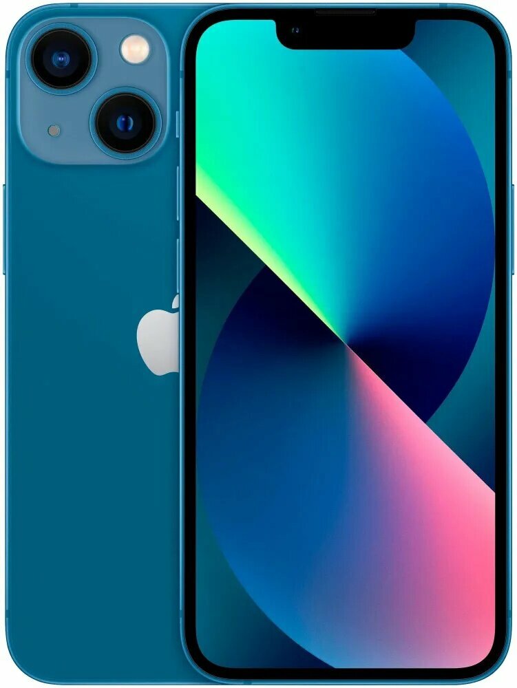 Восстановленный Apple Смартфон iPhone 13 SIM+SIM 4/128 ГБ, синий