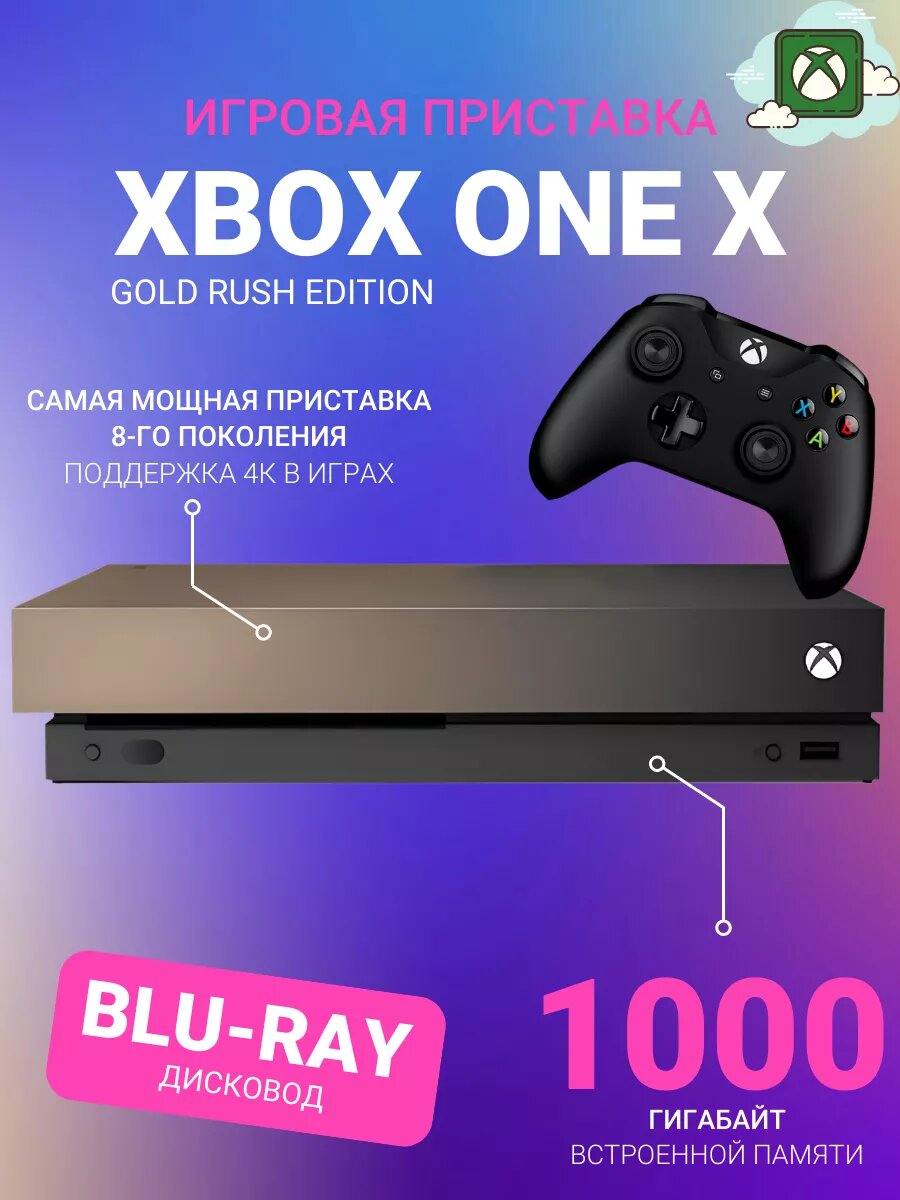 Xbox One X Gold Rush + 22 игры (б.у)
