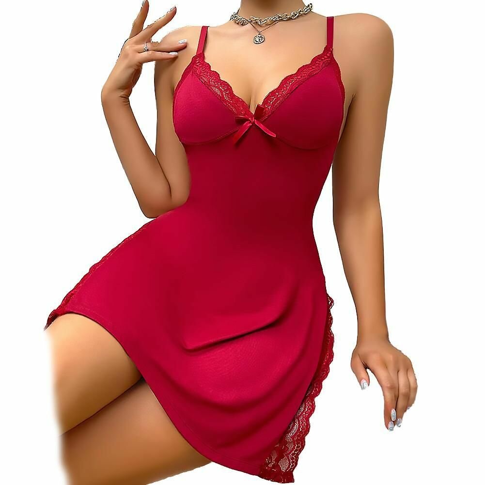 Платье-комбинация с разрезом