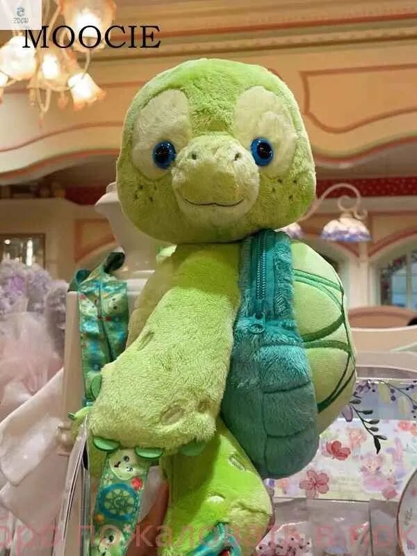 Рюкзак детский плюшевый в виде черепахи, зеленый, 45 см, для девочек и мальчиков