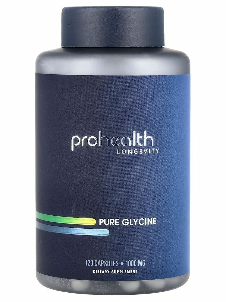 Чистый глицин, 1000 мг, 120 капсул, ProHealth