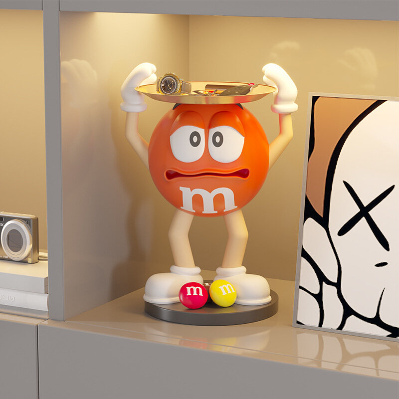 Подставка для ключей в форме конфеток M&M's для хранения ключей в прихожей гостиной, высококачественный декоративный предмет.