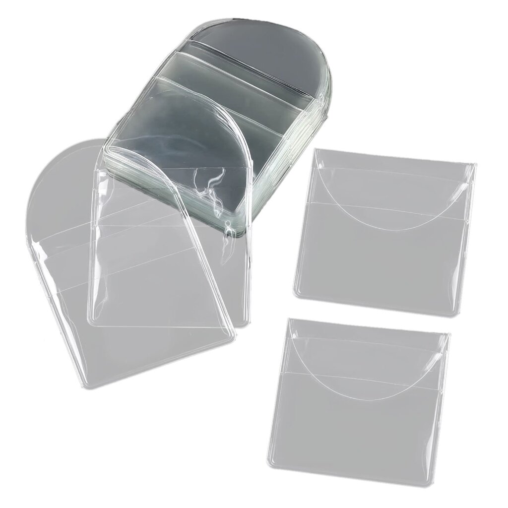 50шт Коллекционер С Одним Карманом Для Монет Индивидуальные Прозрачные Пластиковые Рукава Маленькие Держатели Монет Сумка Для Монет Чехлы Протектор