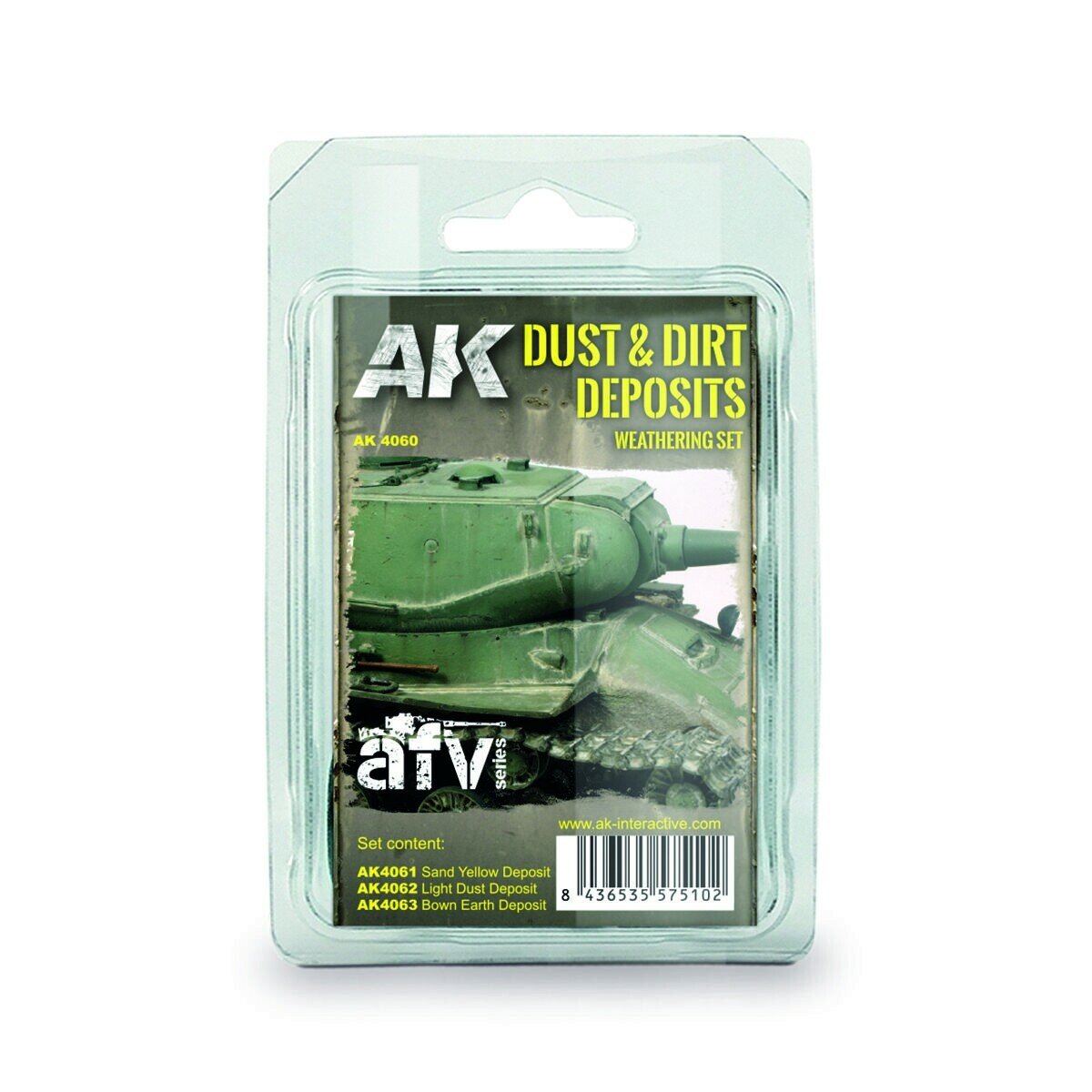 Аксессуар для Warhammer AK Interactive AK Dust And Dirt Deposits Weathering Set AK4060