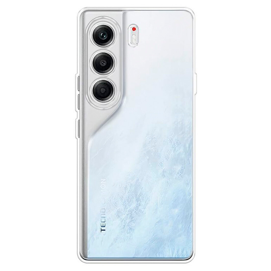 Чехол силиконовый для TECNO Camon 40 Pro (5G), с защитой камеры, X-CASE, прозрачный