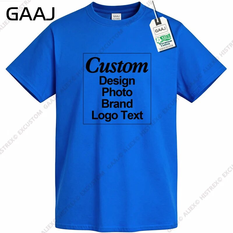 Кастомная футболка синяя GAAJ 2XL