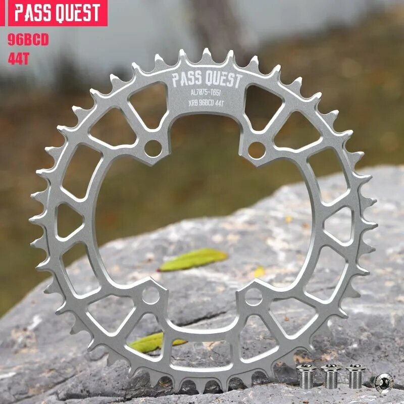 Велосипедная Звездочка, PASS QUEST, Нестандартная 96BCD, Подходит Для M7000, M8000, M9000, 30-48 Т, Круглая/ С Двухцветным Градиентом