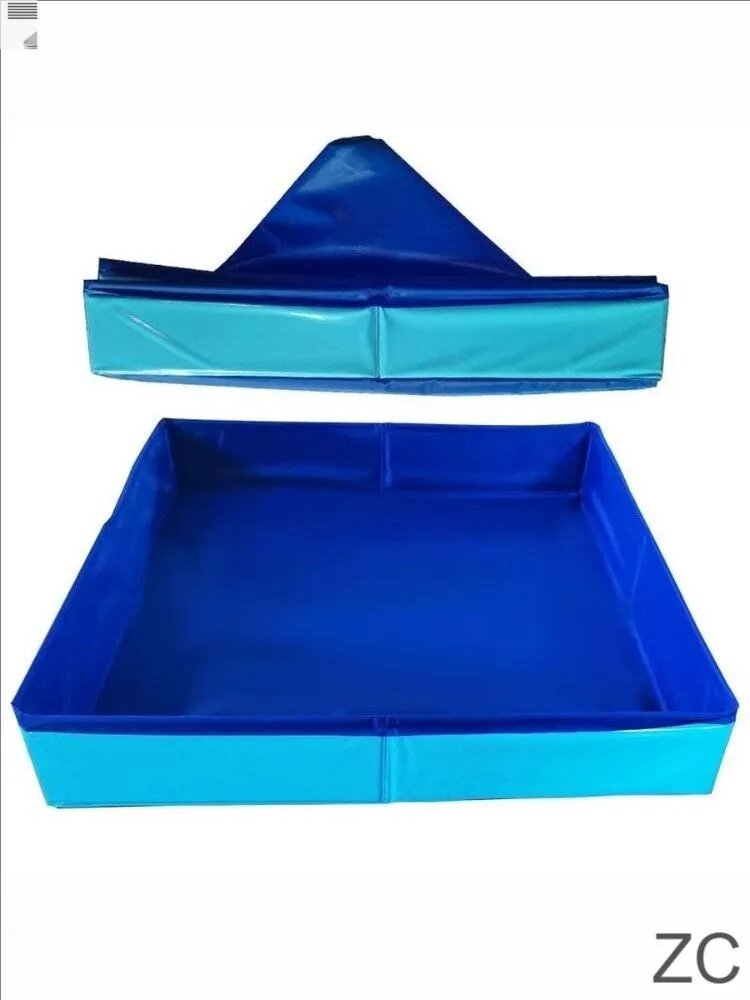 Песочница для детей из Оксфордской ткани Синего цвета с крышей