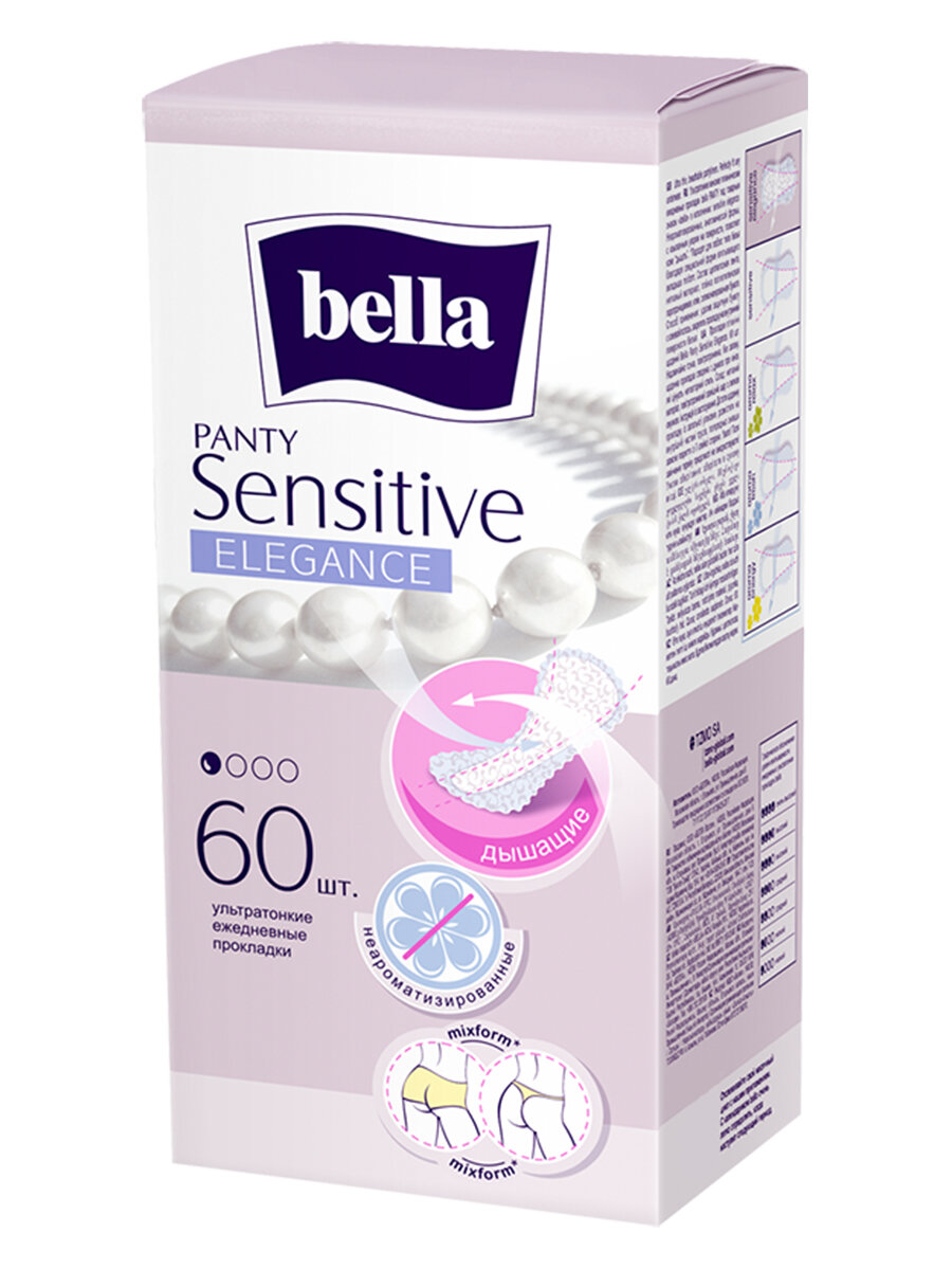 Bella Прокладки женские ежедневные elegance 60 шт 1 капля