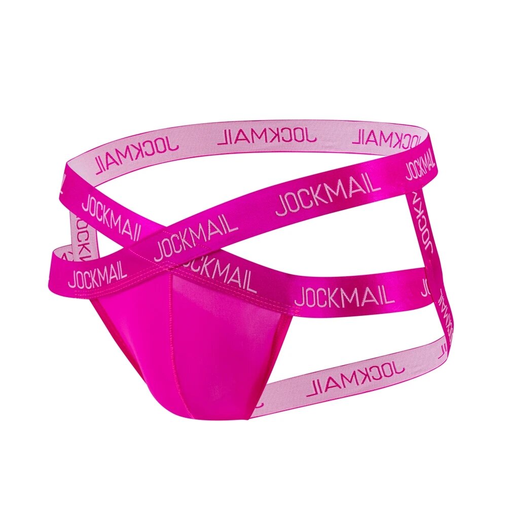 Мужские стринги JOCKMAIL розовые JM267rosered