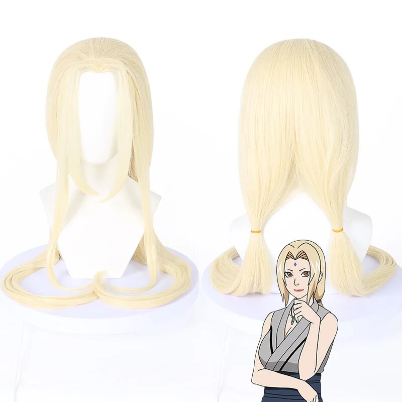 Цунаде Косплей Костюм М, wig