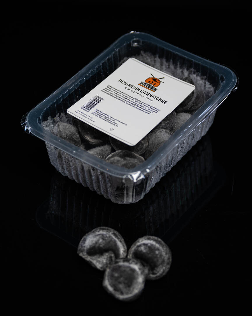 Пельмени с мясом краба 450г, Ручная лепка, 100% натурально, Категория А