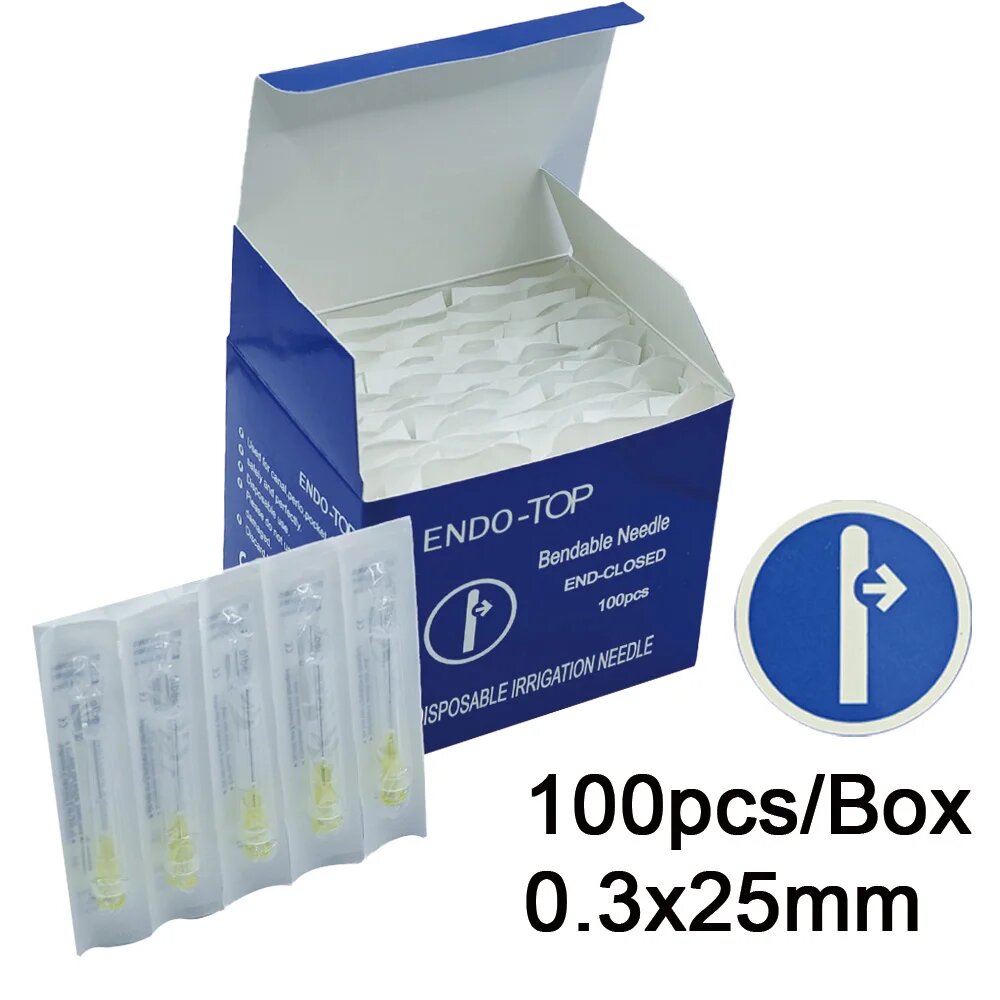Иглы для ирригатора AG 27G/30G, 100 шт. 1Hole 0.3 X 25MM