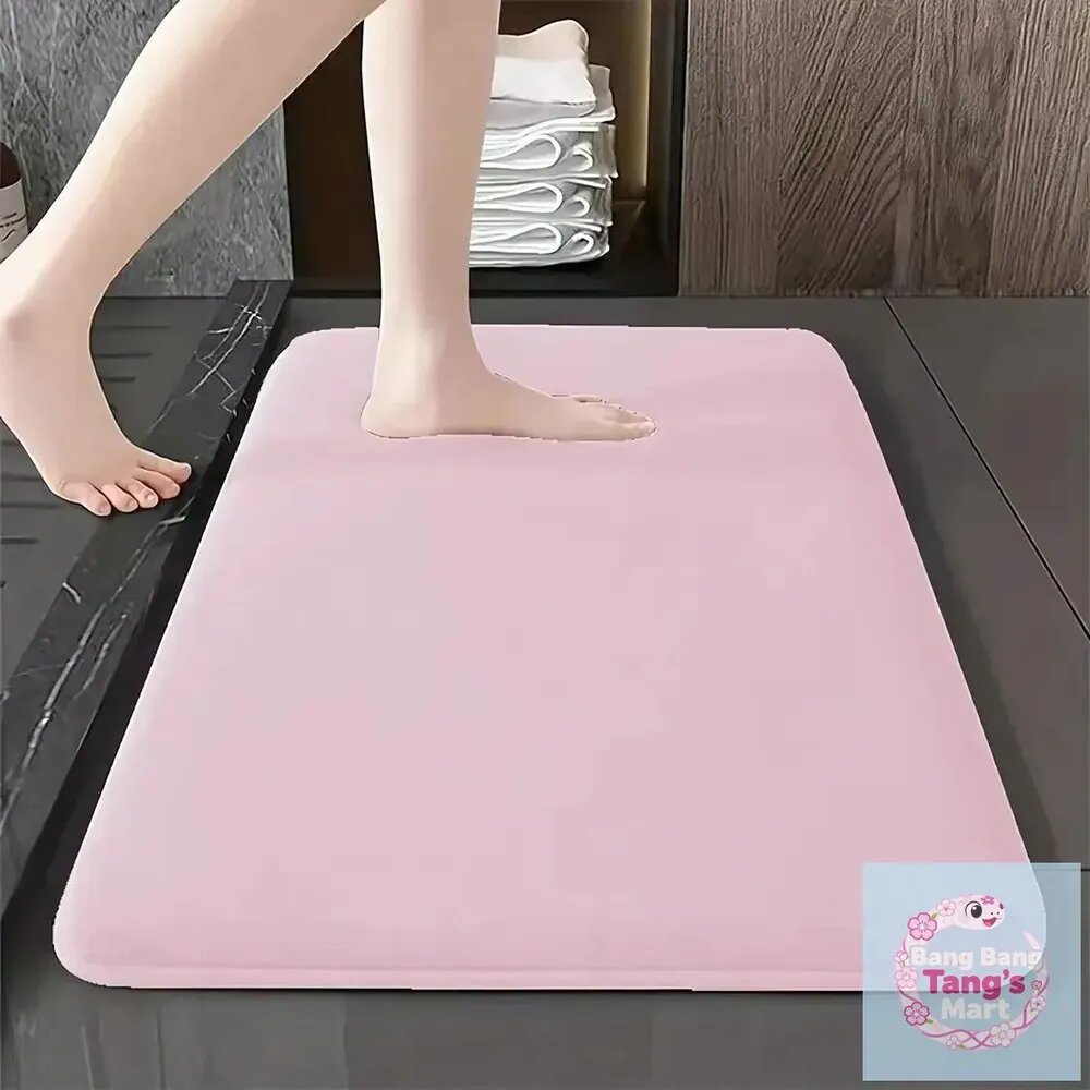 Sonoro Kate Коврик для ванной комнаты 80x120 см розовый из полиэстера с эффектом памяти