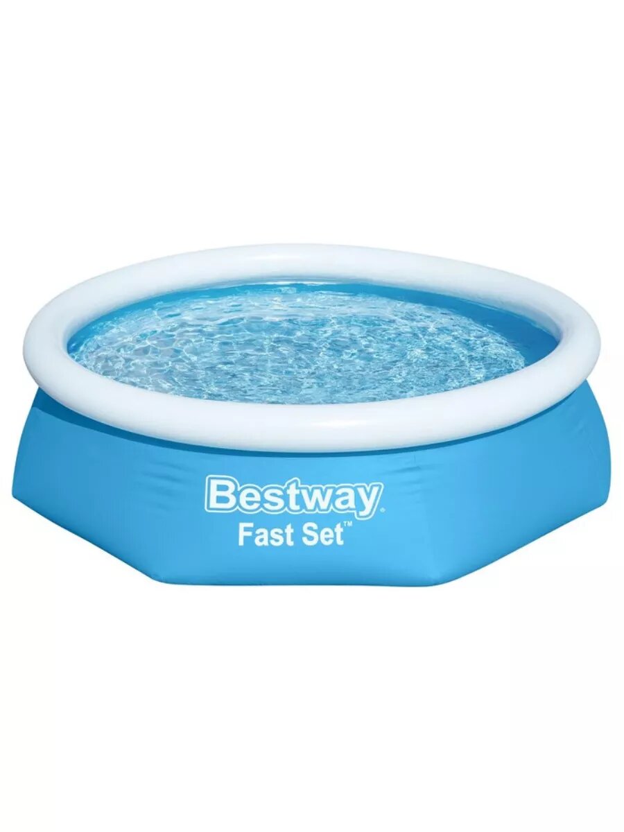 Надувной бассейн Bestway Fast Set Pools 244х61 см (57448 BW), 1880 литров, 5,5 кг