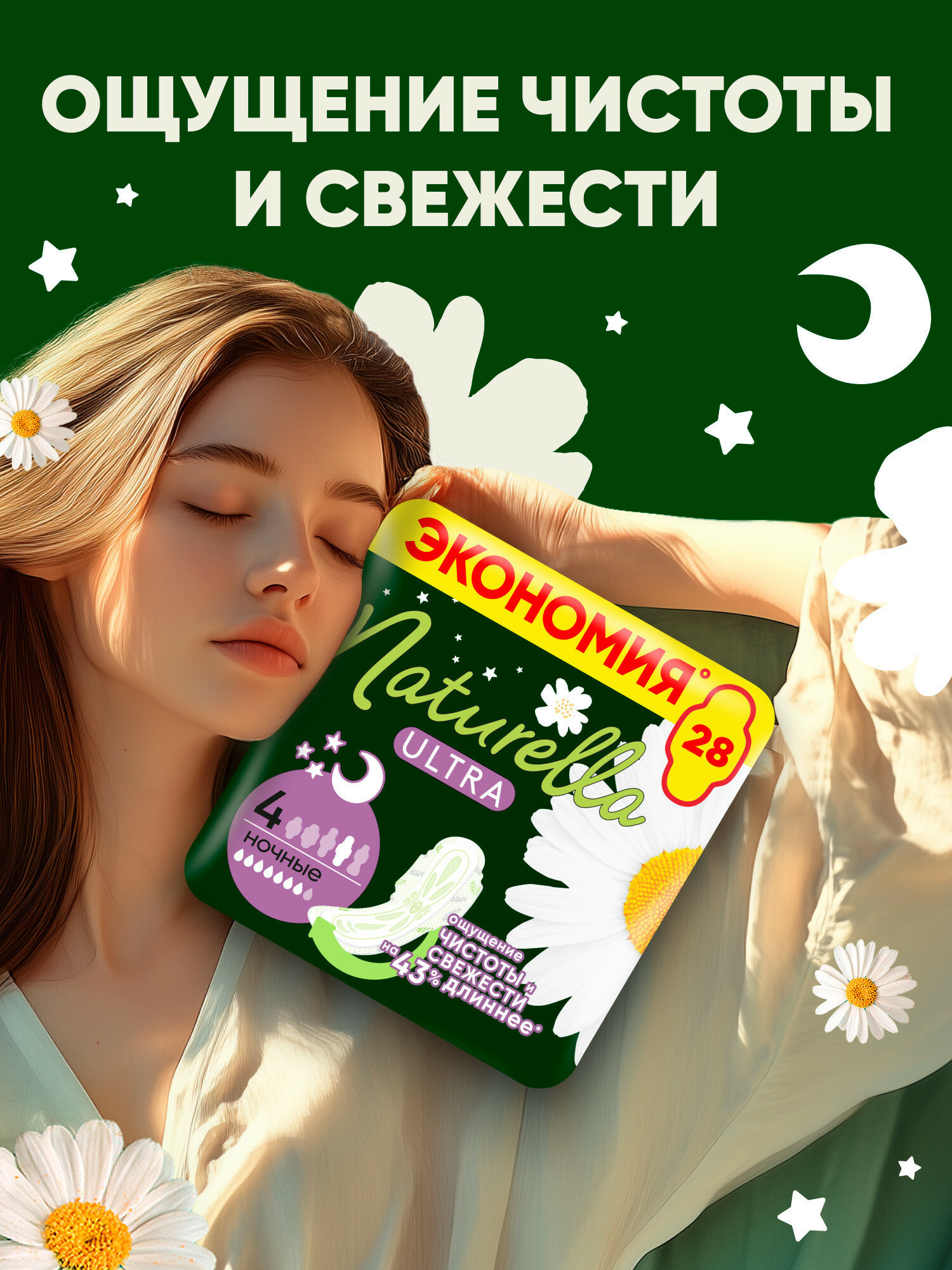 Прокладки женские Naturella Ultra Ночные, размер 4, 28 шт.