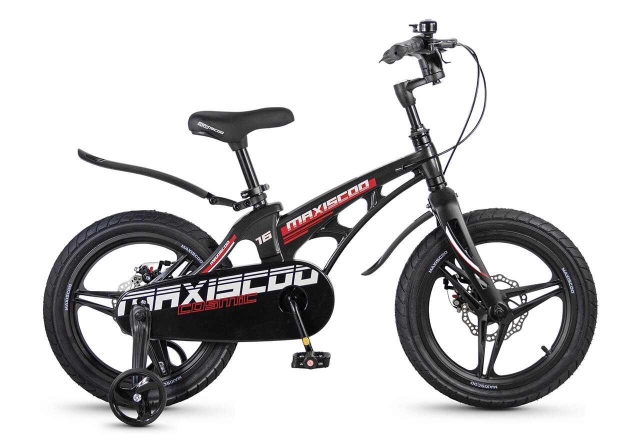Детский велосипед Maxiscoo Cosmic Deluxe 16' (2026) 16 Черный (100-115 см)