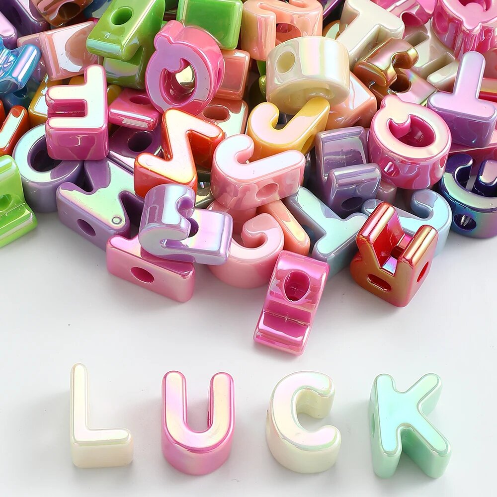 Missopick акриловые бусины с буквами 20 шт.