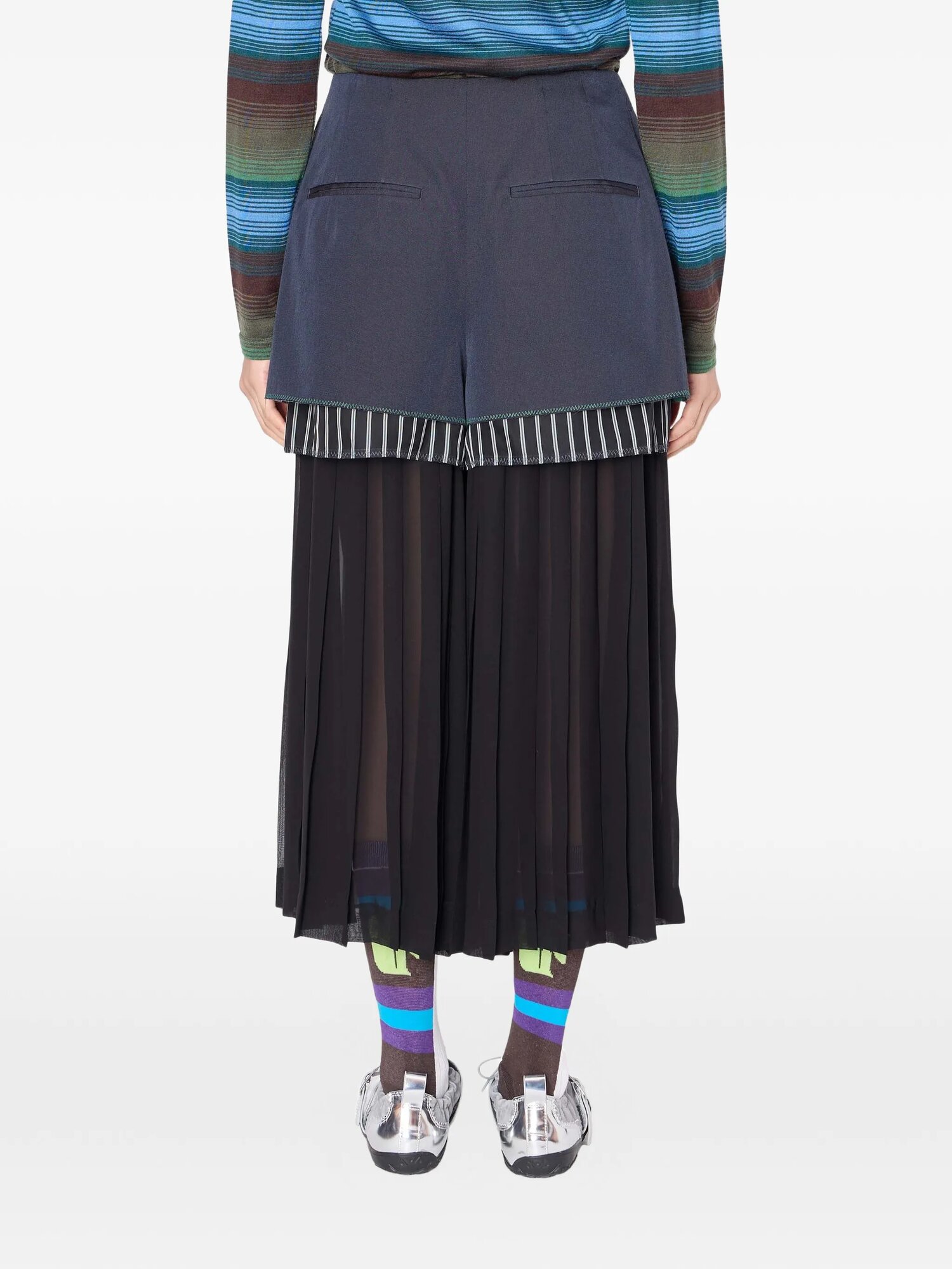 Брюки Kolor Pleated palazzo pants, размер 46 — фото 1