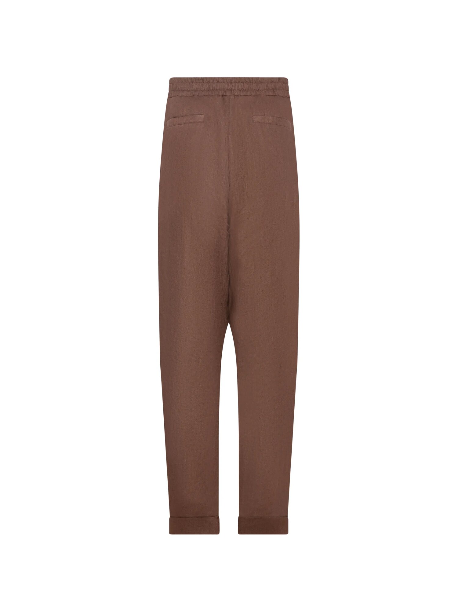 Брюки FRANZESE Linen trousers, размер 48, brown — фото 1