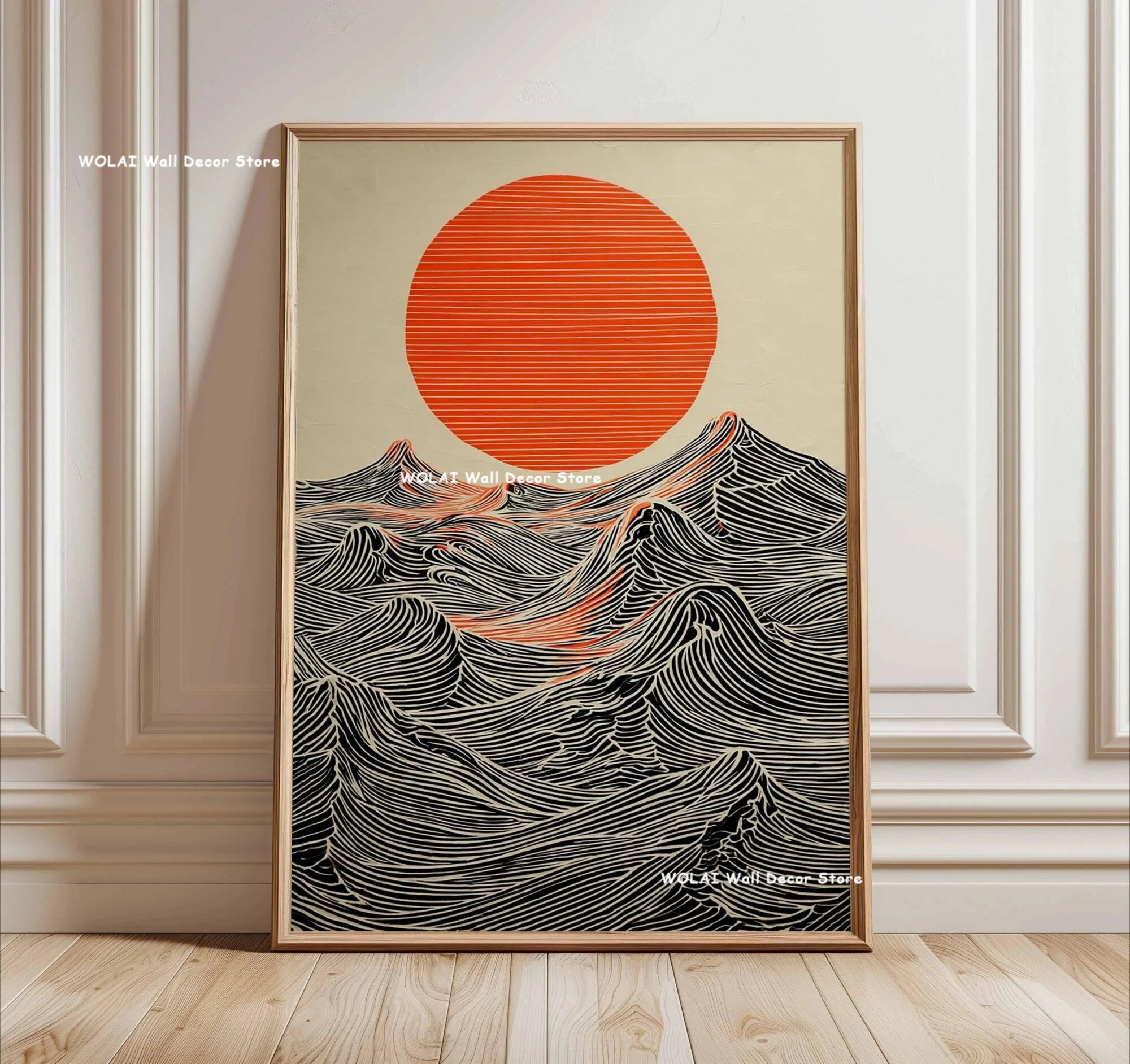 Японская абстракция WO2075-3, 40x60 см, без рамы