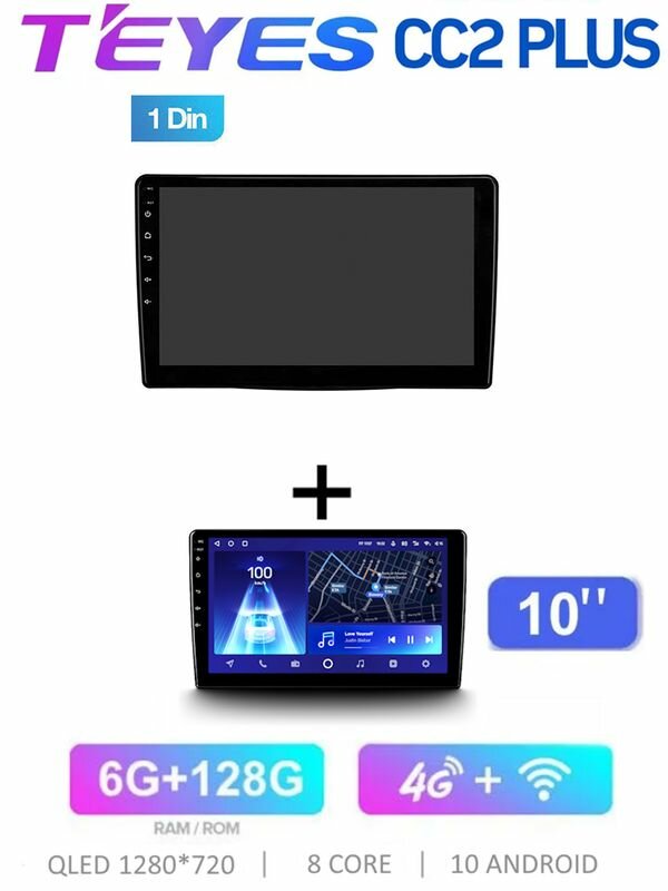 Магнитола 10" Teyes CC2 Plus 6/128 Gb для Fiat 500L 2012-2017