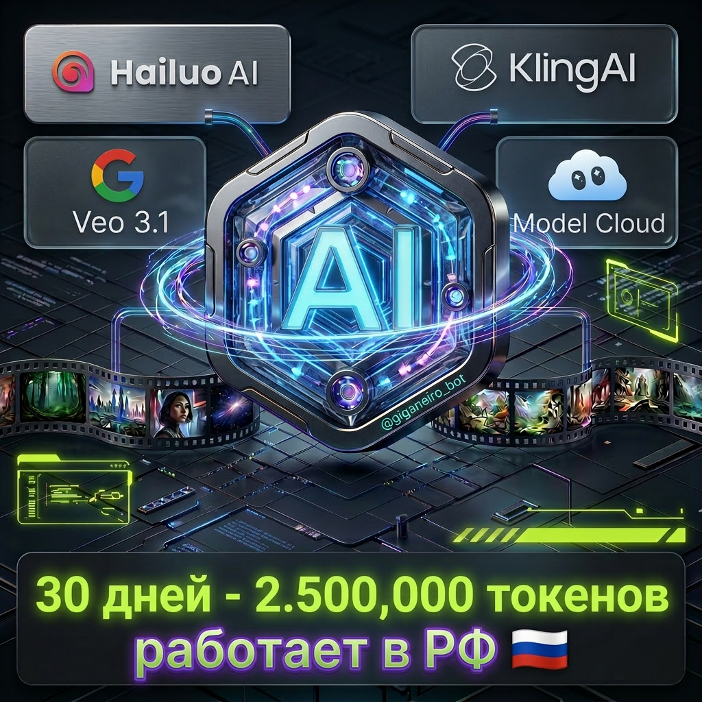 Sora 2 \ Kling\ Veo 3.1\ Hailuo \ Luma\ Тариф "Максимальный" 30 дней