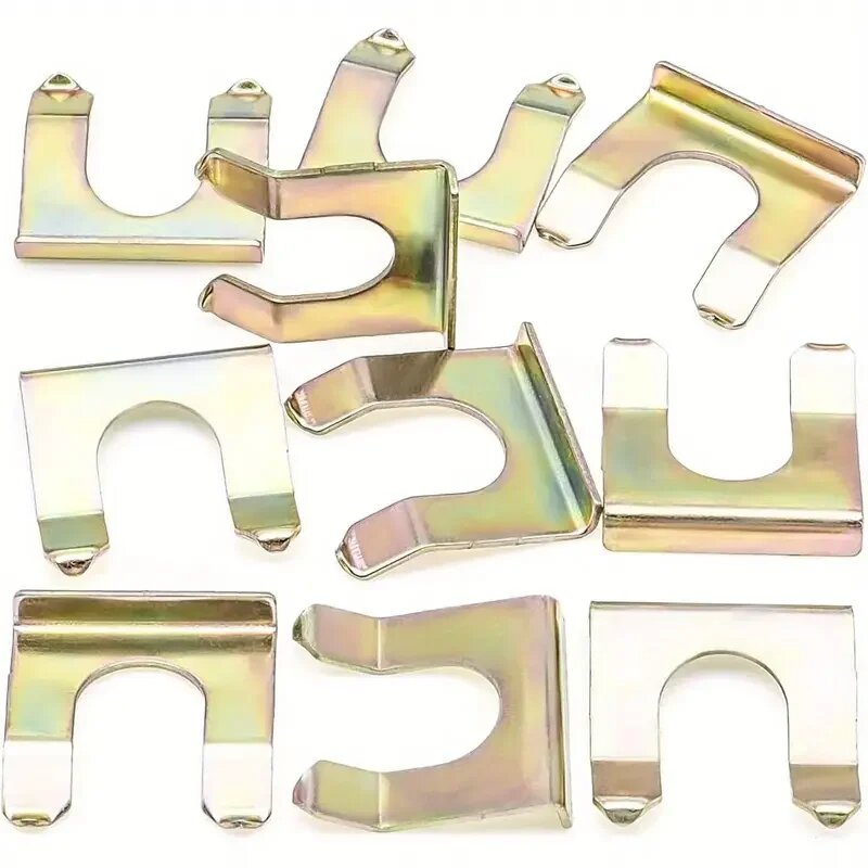 Универсальный автомобильный хомут для масляных трубок, металлический держатель тормозного шланга, U-образный хомут, подходит для автомобилей, грузовиков и транспортных средств