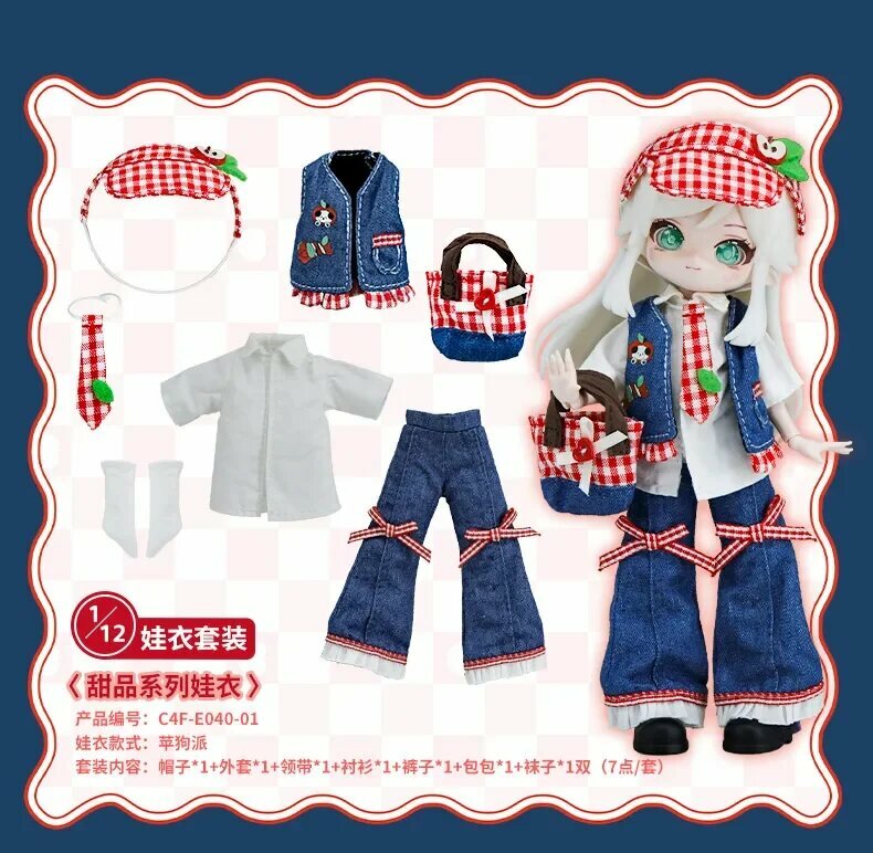 Комплект одежды для кукол BJD Ob11 Luo Jiujiu, Only clothes-A