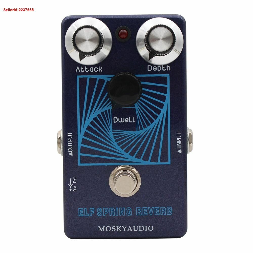 MOSKYAUDIO ELF SPRING REVERB Педали Эффектов Для Гитар И Бас-Гитар Ревербератор Винтажного Звучания Истинный Байпас