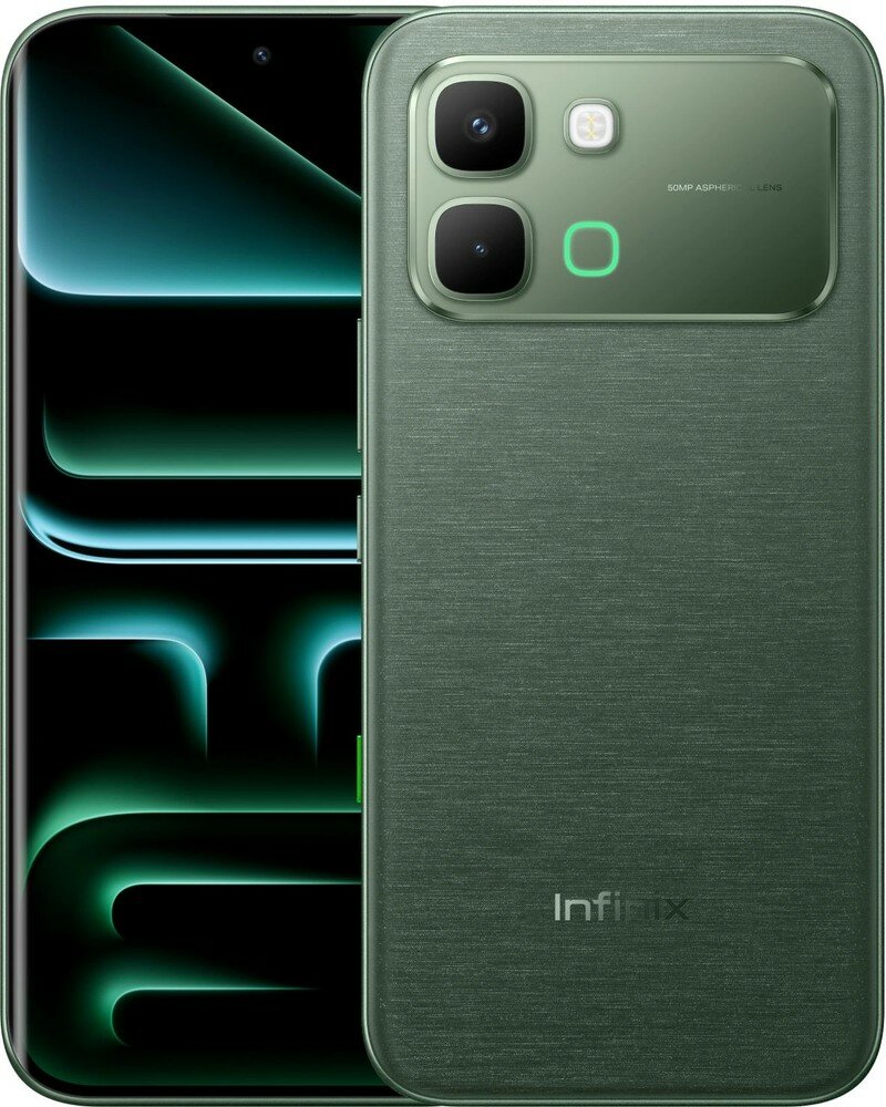 6.78" Смартфон INFINIX Note Edge 8/256Gb, X6887, NFC, AMOLED, 120Гц, 6150мAч, зеленый