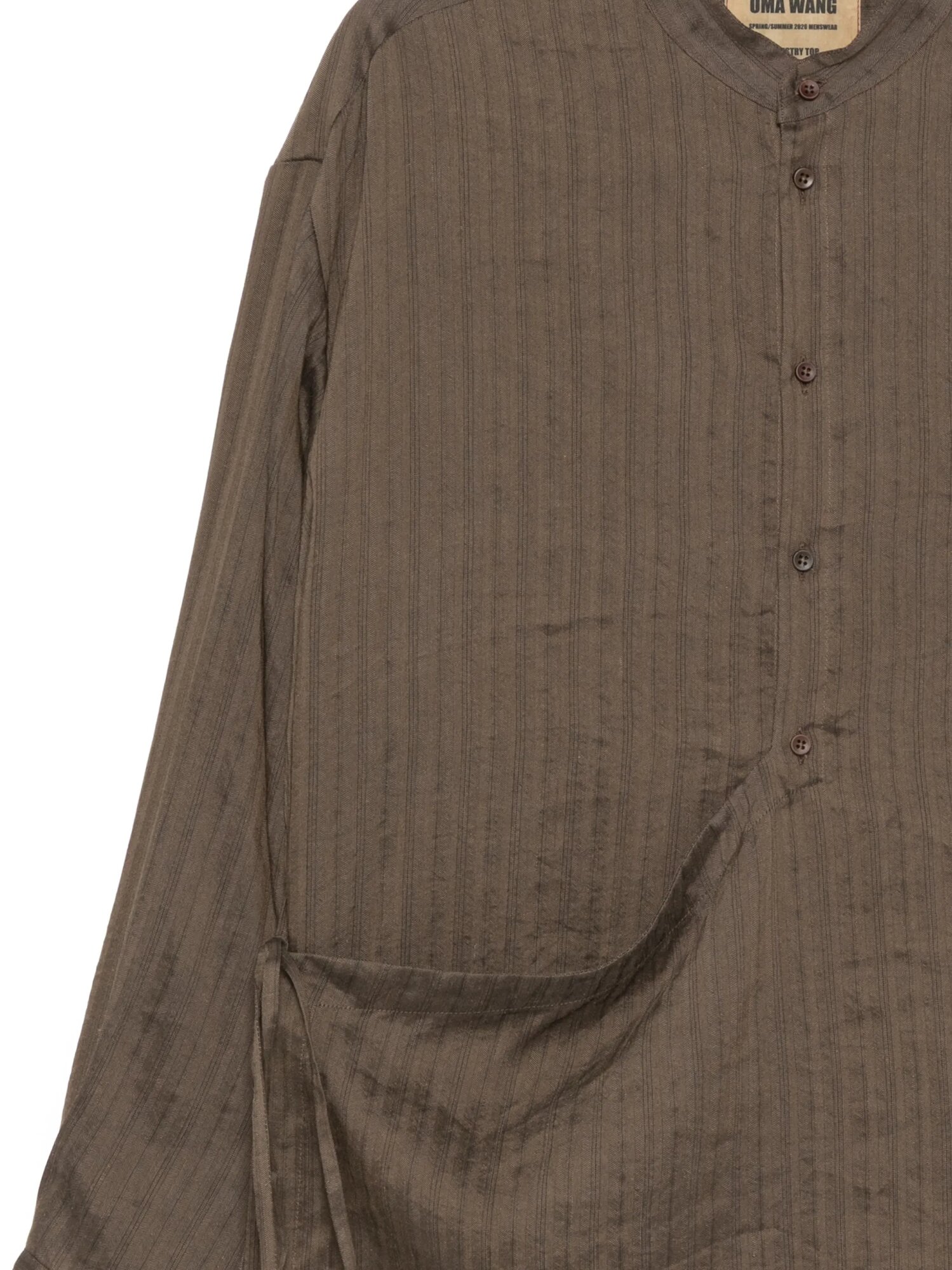 Рубашка UMA WANG Tapestry shirt, размер M, коричневый — фото 1
