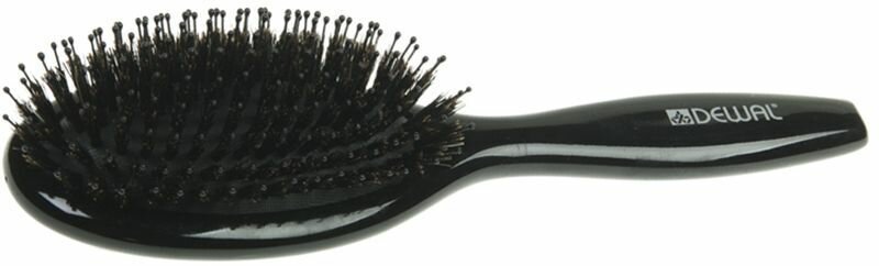 Расческа для волос массажная деревянная DEWAL PRO BLACK BRWT63 (11 рядов)