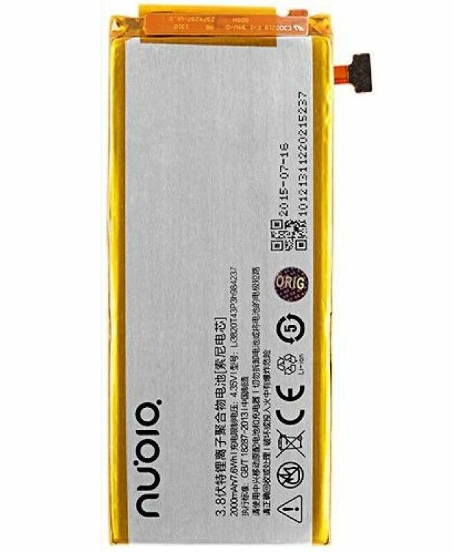 Аккумулятор ZTE Nubia Z5S Mini (NX403A / NX403) / Z5 / Z5S / Z5 mini Li3820T43P3h984237 2000 mA Новый