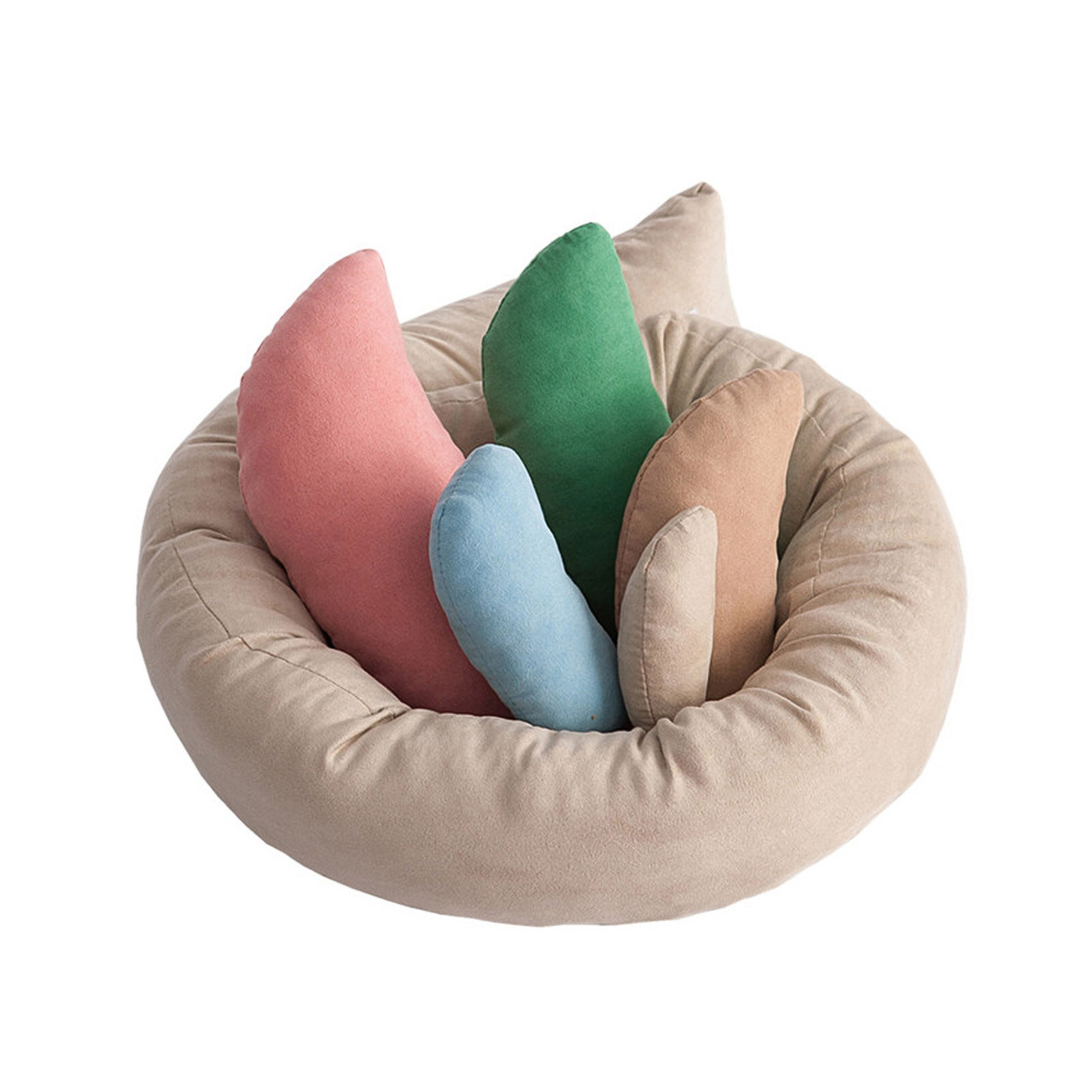 Фотоподушка Для Новорожденных: Набор Из 6 Штук, Мягкий Реквизит Для Безопасной Позы - Комплект Аксессуаров Для Домашней Фотосъемки Младенцев