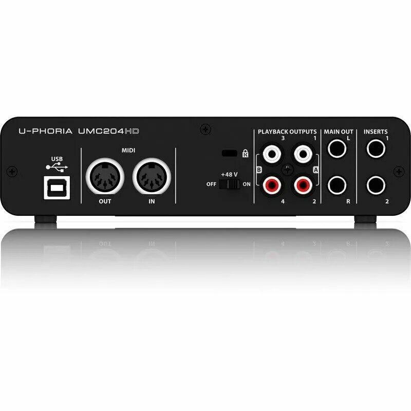 Аудиоинтерфейс Behringer UMC204HD — фото 1
