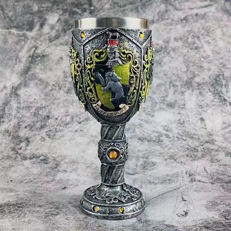 Кубок Harry Potter Hufflepuff, 200 мл, 1 шт, металлический кубок для вина, подарок для фанатов Гарри Поттера