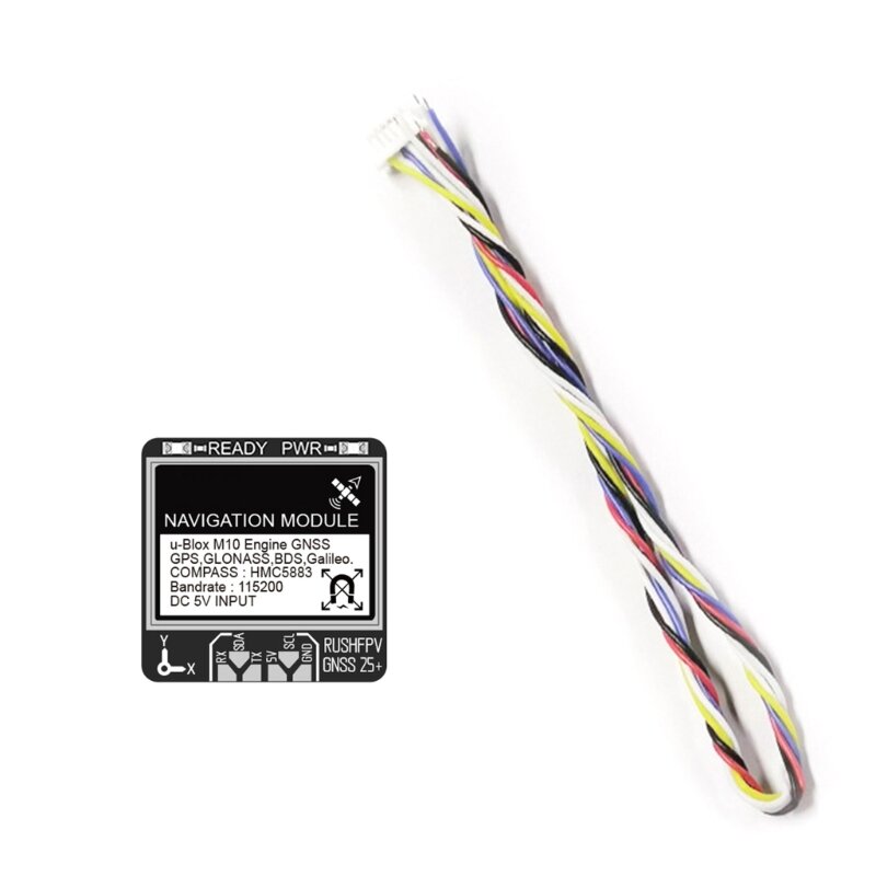 Высокоточный навигационный модуль GNSS 1 Гц-10 Гц для беспилотных летательных аппаратов с компасом и функцией сенсорного возврата домой