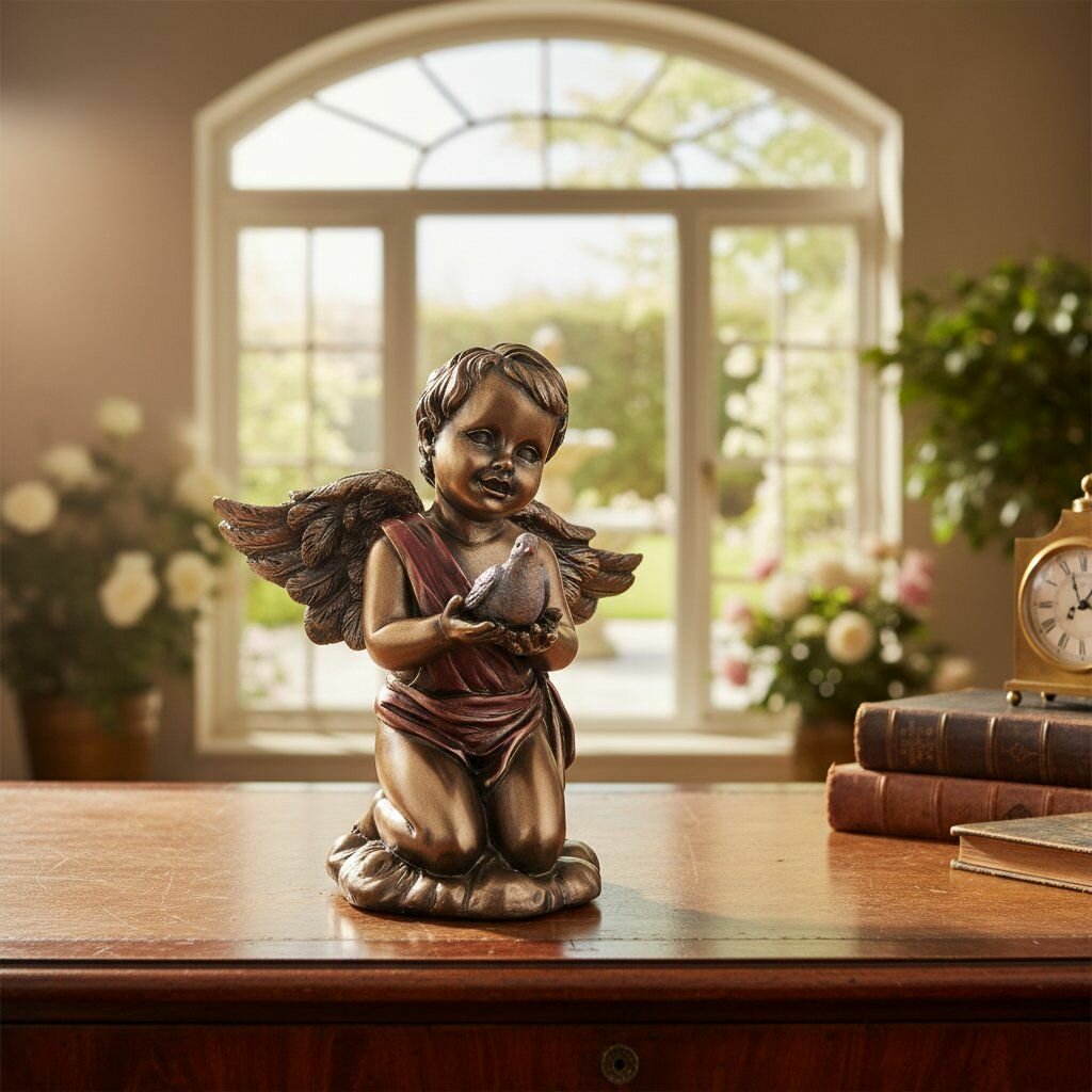 Статуэтка Купидон с голубем в руках