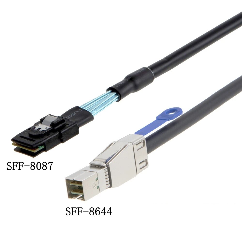 Кабель Mini-SAS SFF-8644 - SFF-8087, 1 м