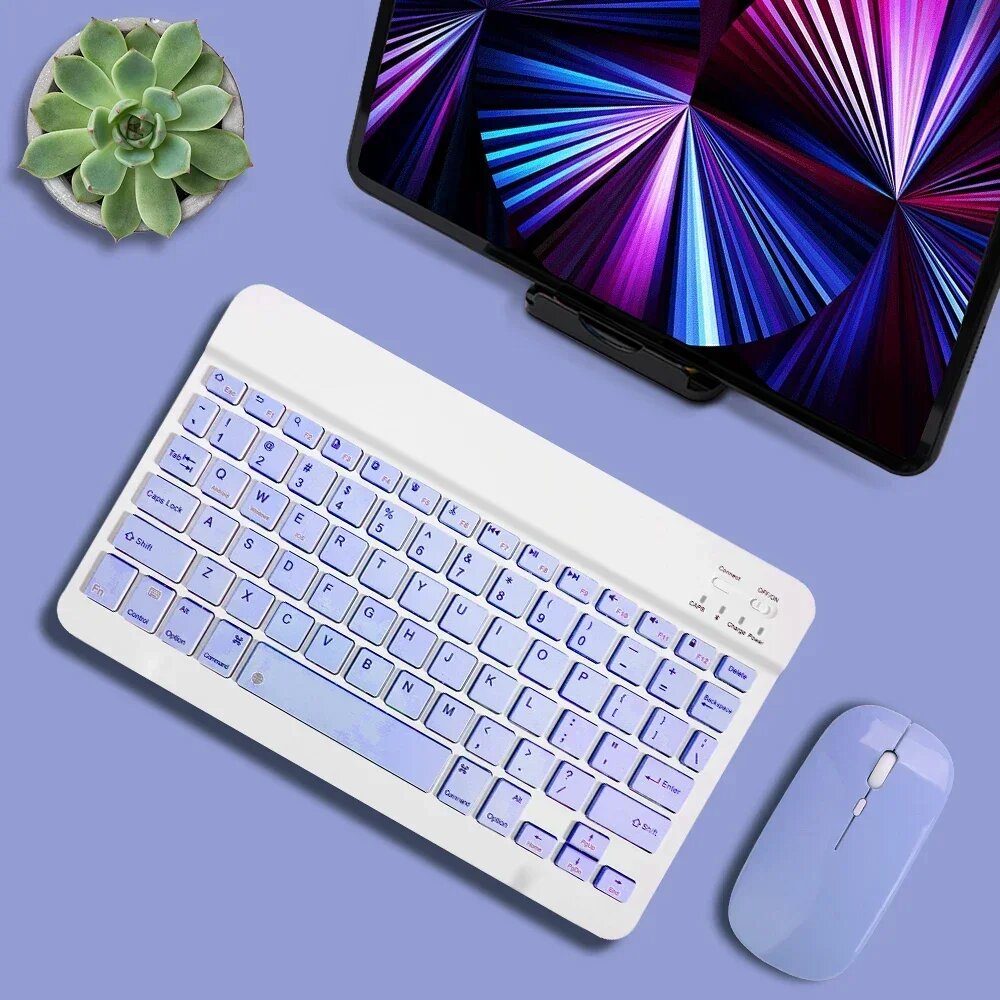 Беспроводная клавиатура с мышью, Purple