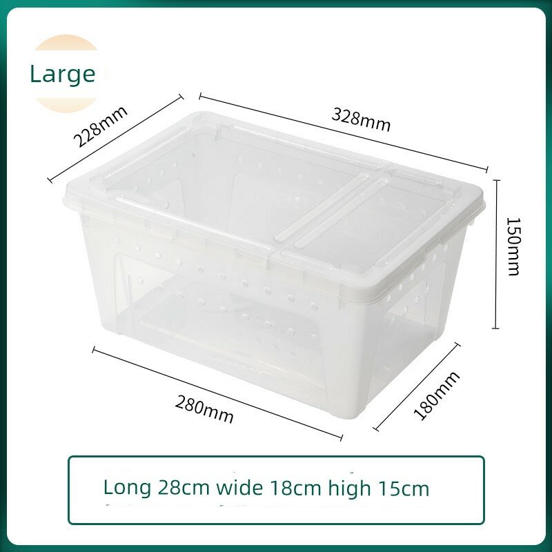 Высокопрозрачный террариум для рептилий (геконов, ящериц, рогатых лягушек), дышащий контейнер для разведения пауков и