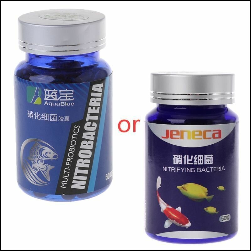 (1 флакон) Капсулы с нитрифицирующими бактериями для аквариума-Обычные 50 капсул