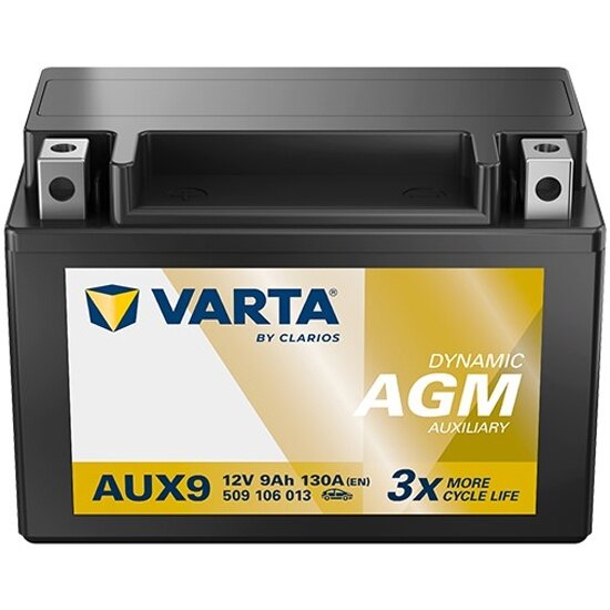 Аккумулятор Varta Dynamic AUX AGM Aux9, 151x87x106, прямая полярность, 9 Ач