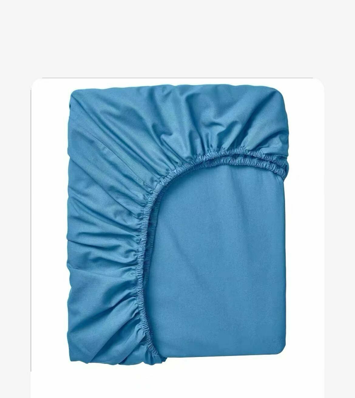 DVALA Простынь на резинке 150х200 см икеа, Простыня с резинкой100% хлопок，синий