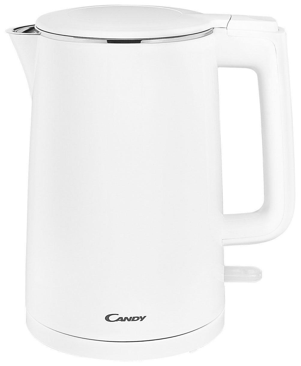 Чайник электрический Candy CK-102 1.5л. 2200Вт белый корпус: нерж. сталь/пластик